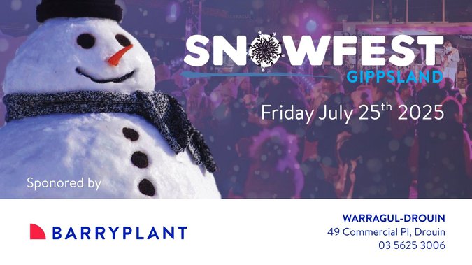 Join Us at Snowfest Gippsland – A Magical Winter Night in Warragul!